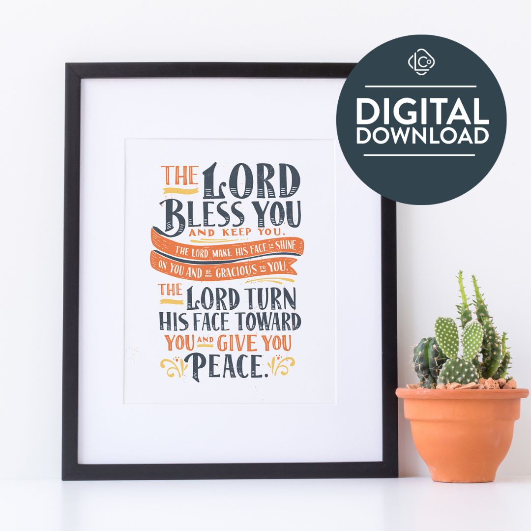 INSTANT DOWNLOAD: Numbers 6:24-26 Lord Bless You and Keep You – Laurent ...