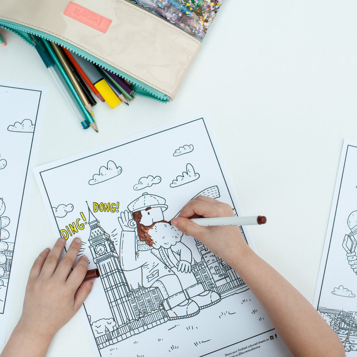 Colouring Sheets: England Pack – Laurent Collective
