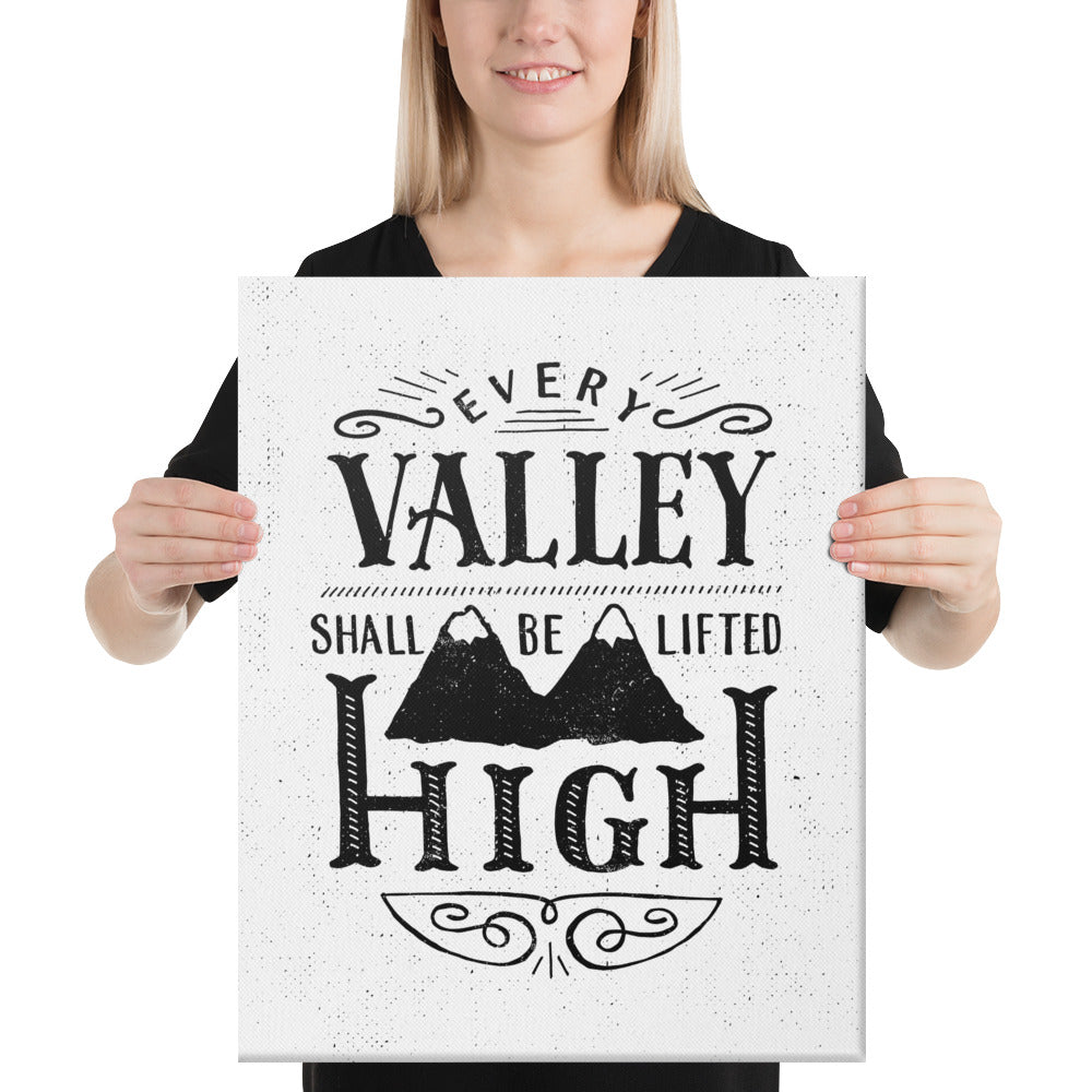 SALE: Every Valley Shall Be Lifted High Bible Verse Art Print – Laurent ...