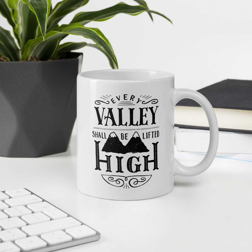 Every Valley Shall Be Lifted High Bible Verse Mug – Laurent Collective